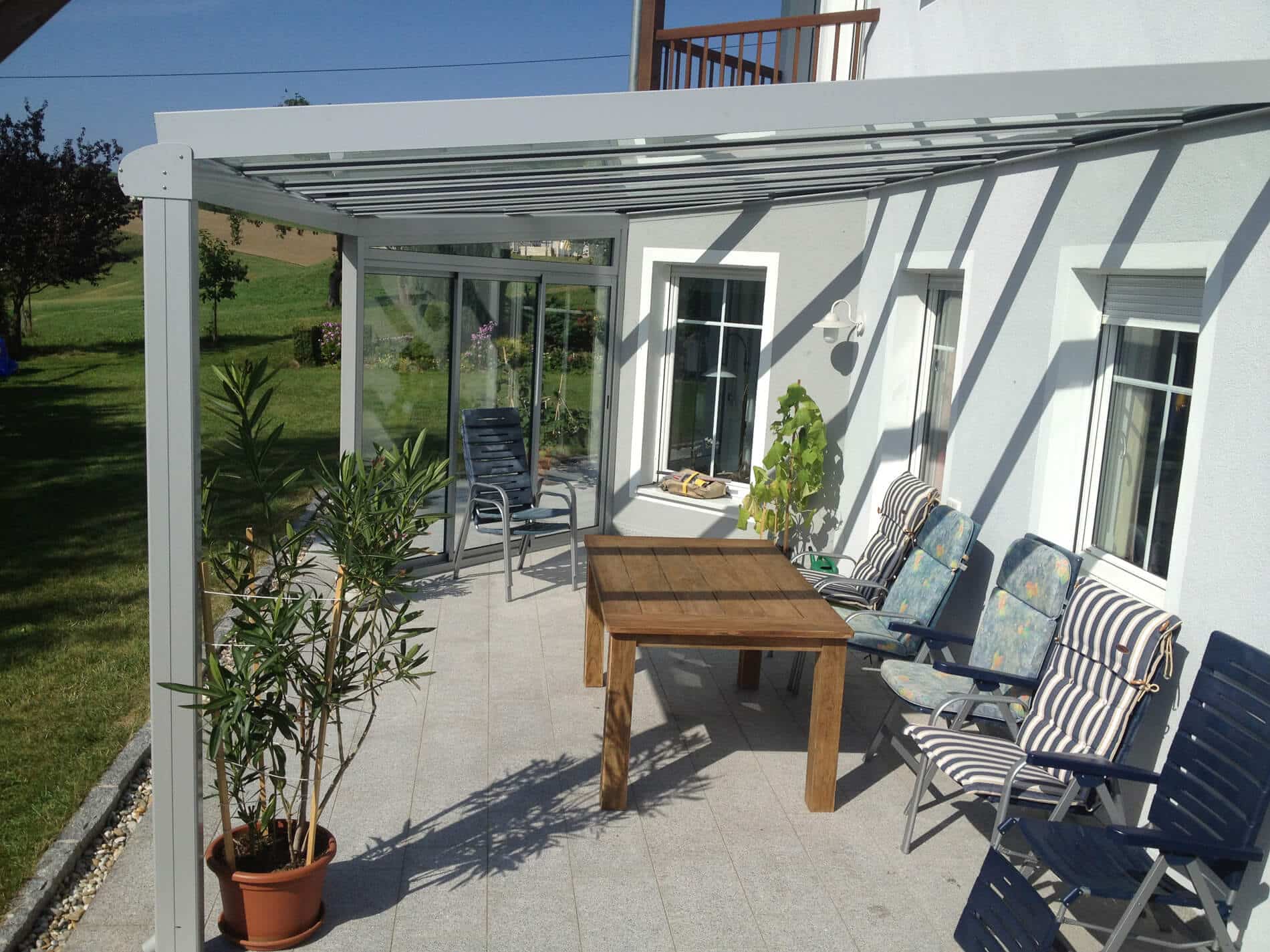 Terrassenüberdachung Glas Alu Terrassenüberdachung Alu Glas Bausatz
